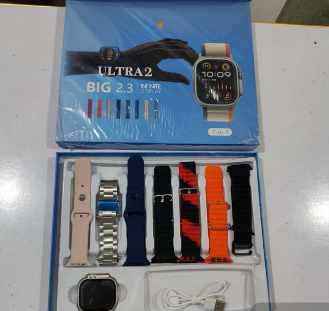 iMounra 2 BIG 2.01 Ultra Smartwatch With 7-in-1 Strap Bundle – My Store