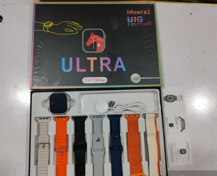 iMounra 2 BIG 2.01 Ultra Smartwatch With 7-in-1 Strap Bundle – My Store